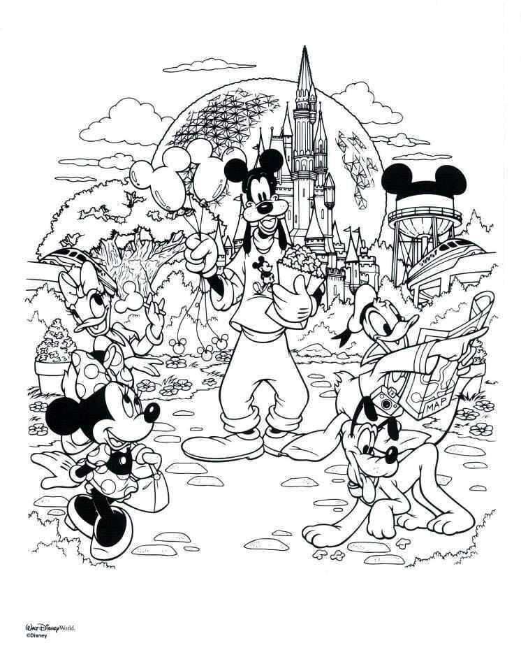 disney spring coloring sheets
