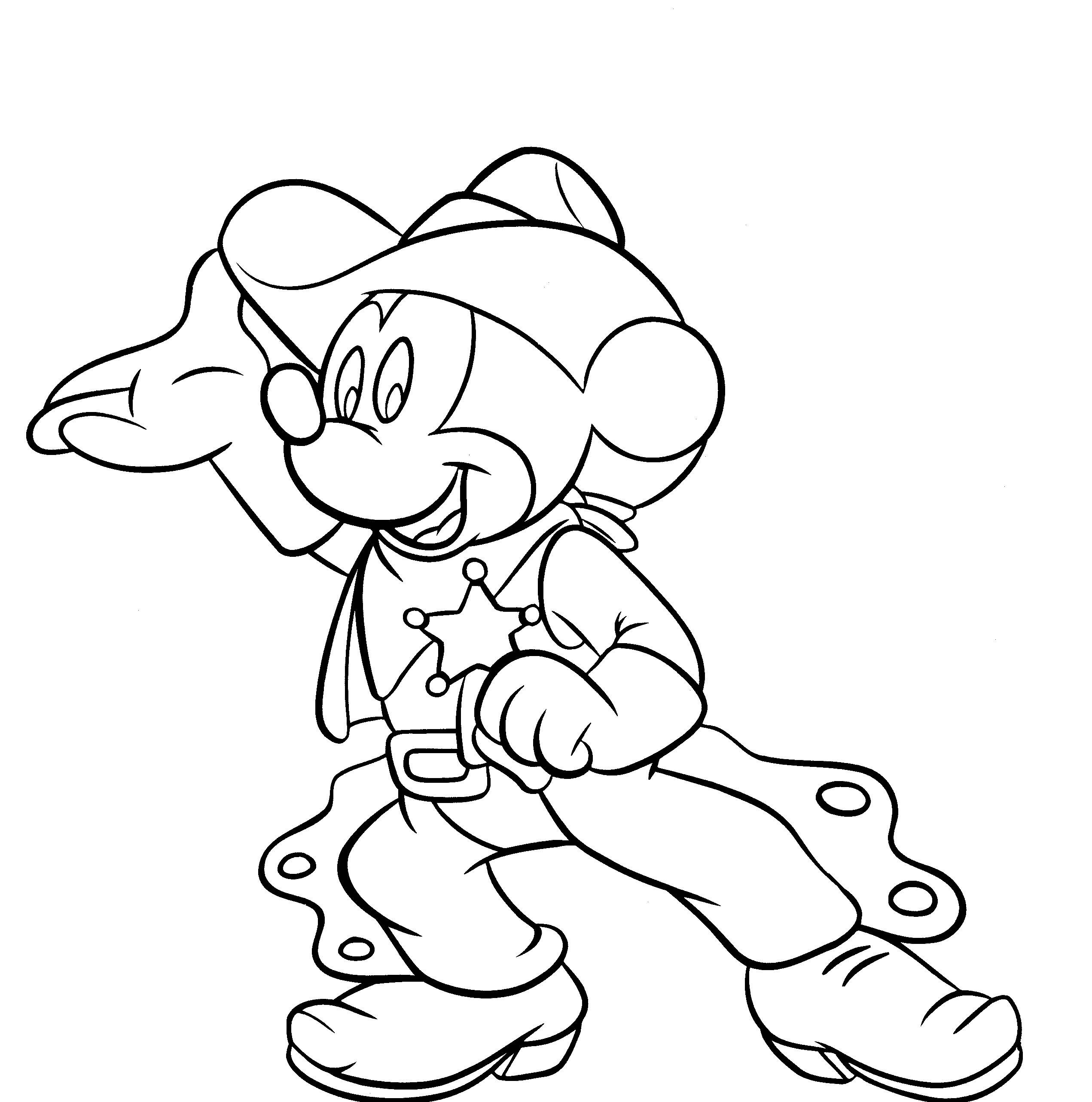 free disney color pages for kids